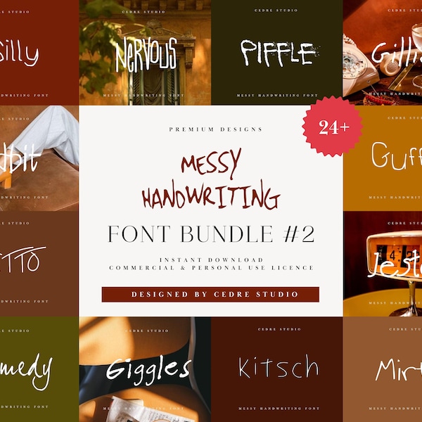 Goodnotes Handwriting Fonts Bundle - Etsy