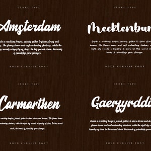 Bold Cursive Fonts Bundle 1, Bold Cursive Font OTF, Signature Font ...