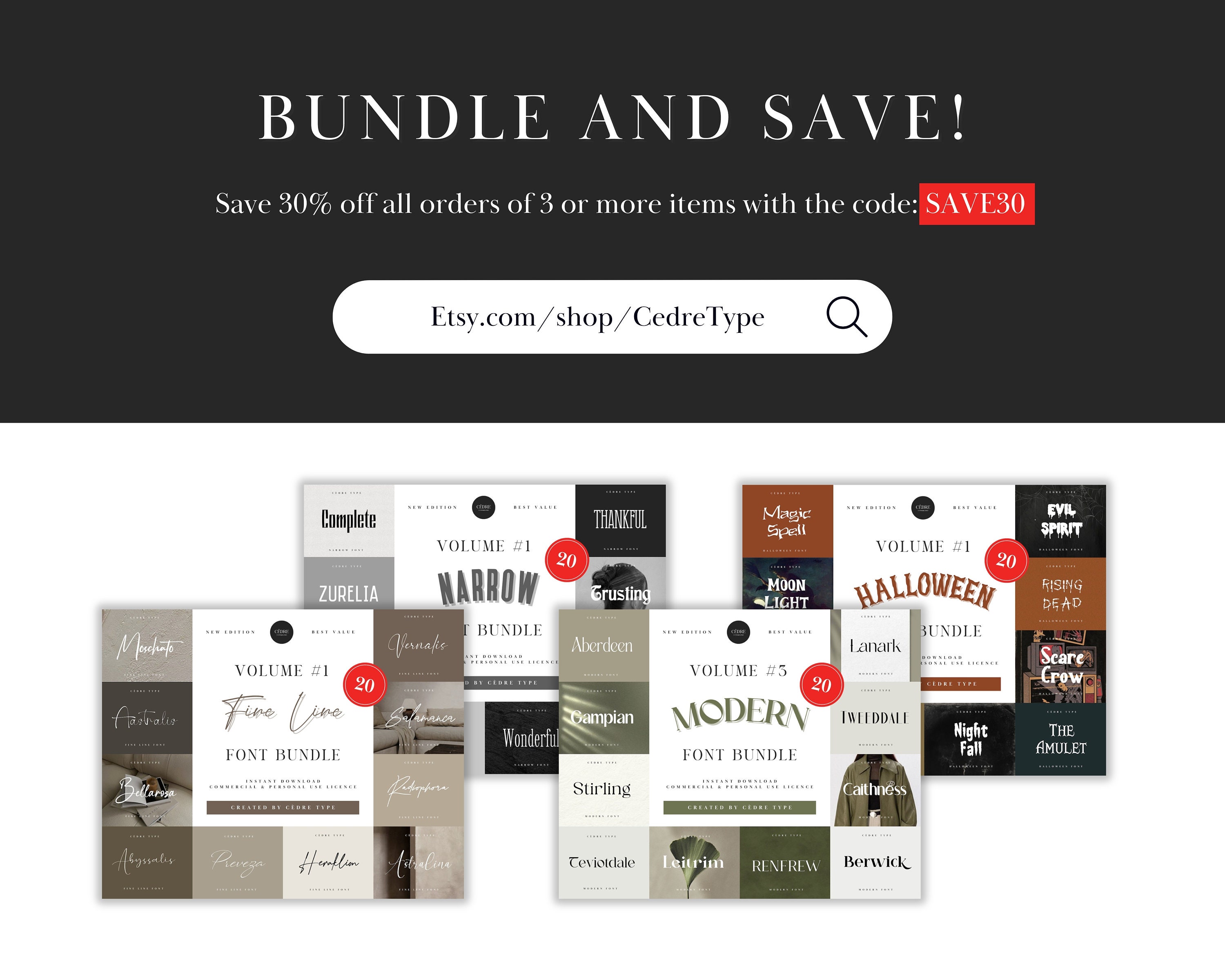Narrow Fonts Bundle 1, Condensed Narrow Font, Procreate Fonts, Canva ...