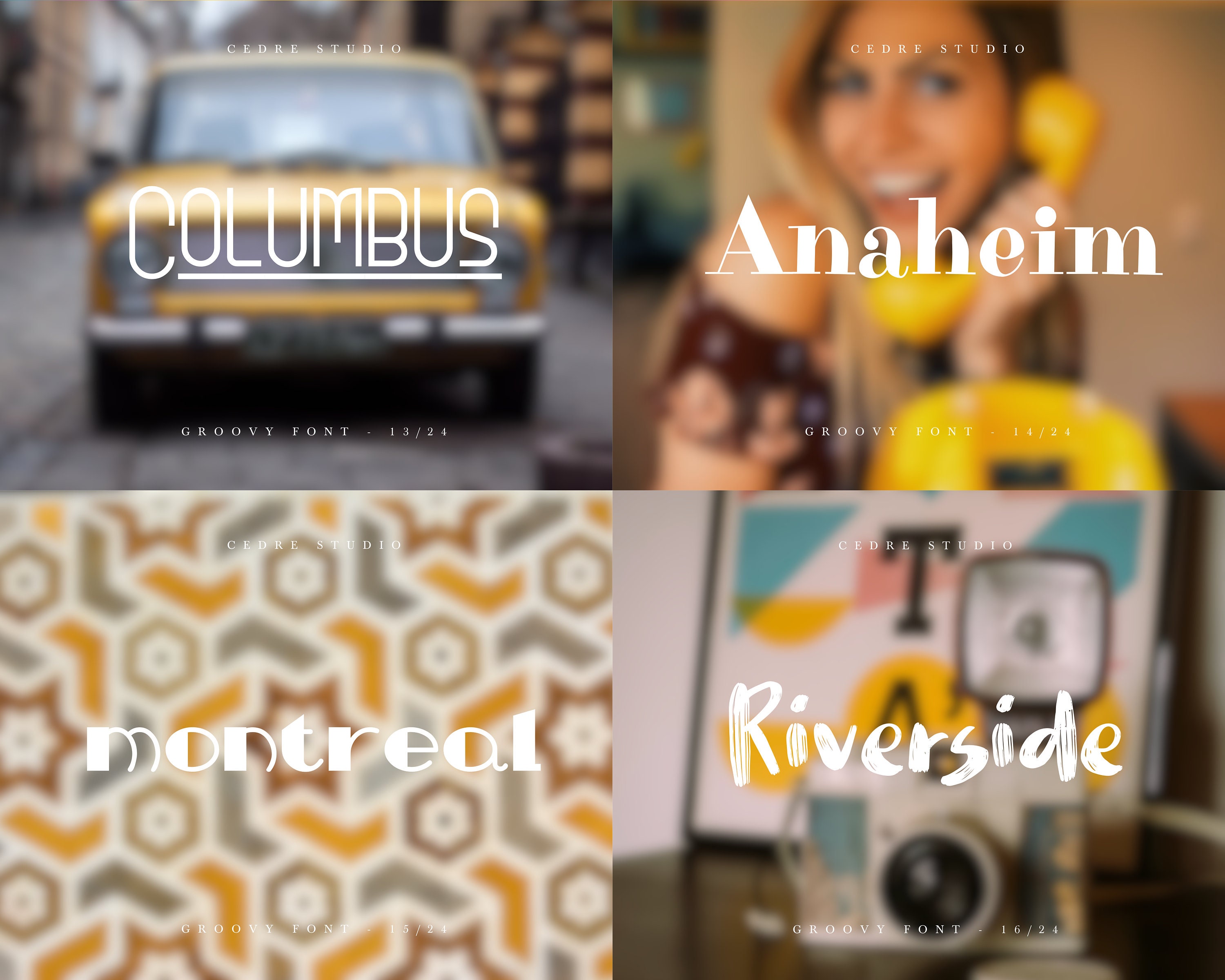 Groovy Fonts Bundle 3 70s Disco Font OTF Retro Fons Vintage - Etsy