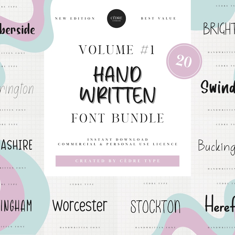 Font Bundle - Etsy