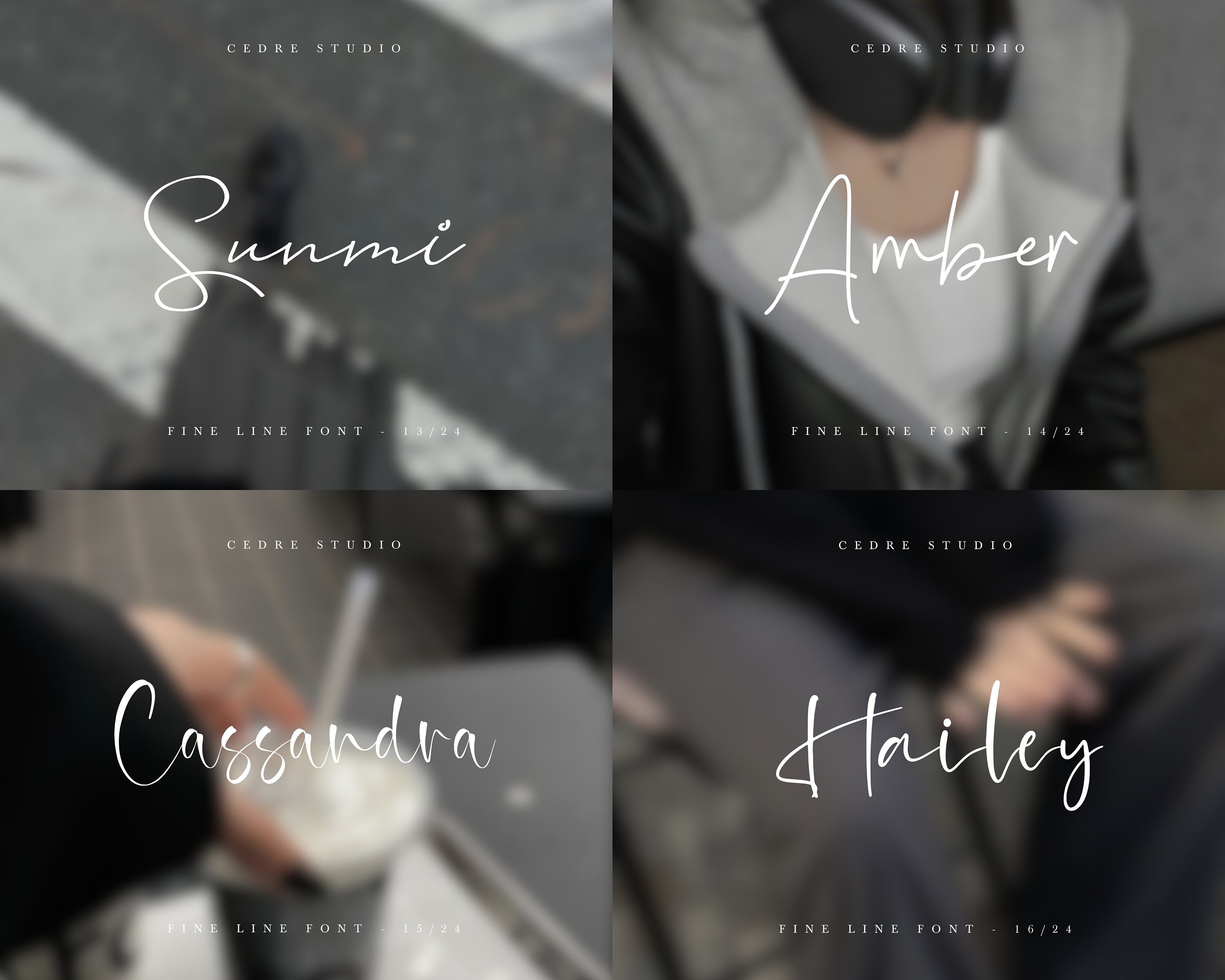 Fine Line Fonts Bundle 2 Calligraphy Fine Line Font OTF Baby - Etsy UK