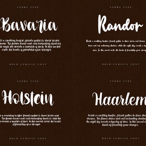Bold Cursive Fonts Bundle 1, Bold Cursive Font OTF, Signature Font ...
