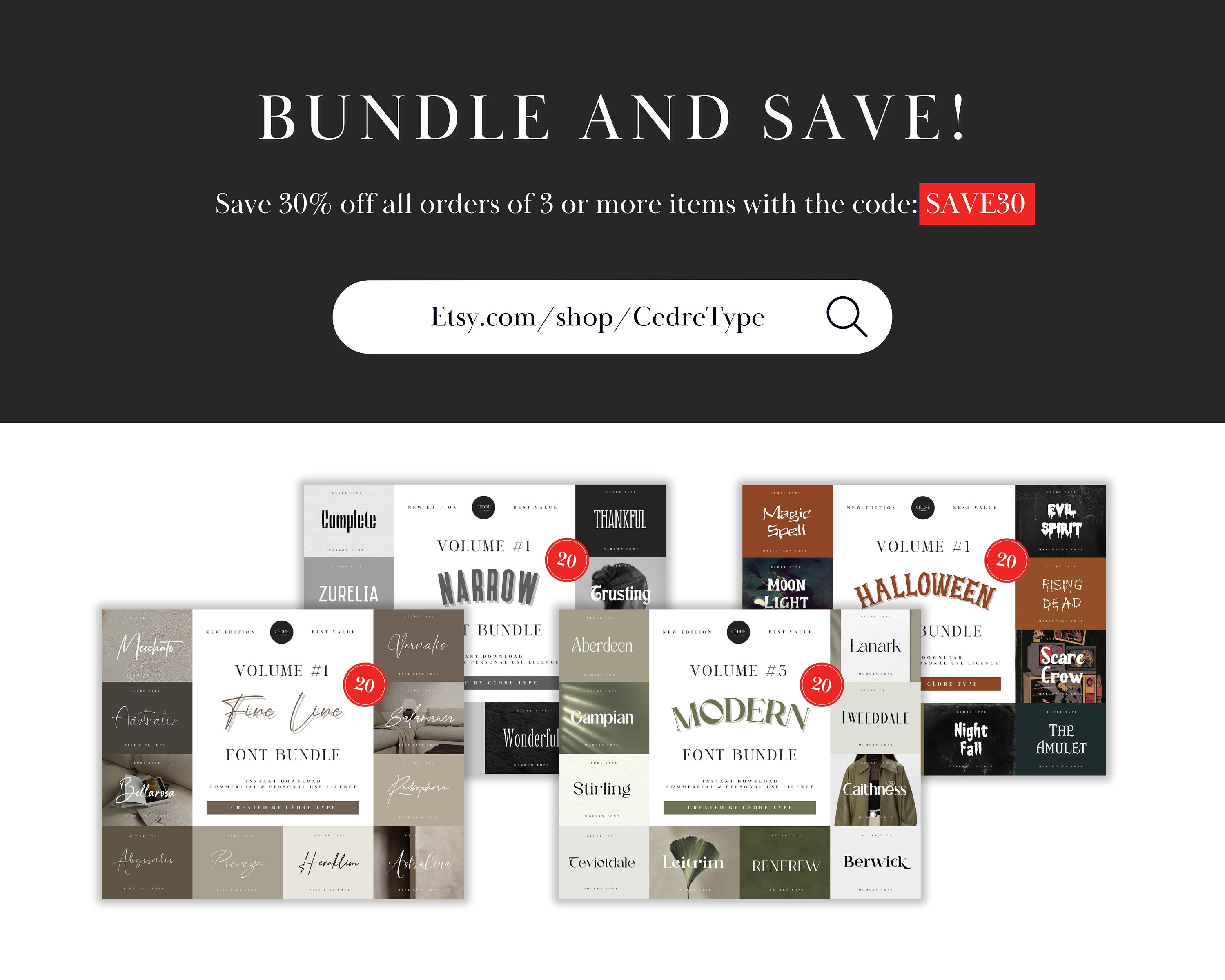 Modern Serif Fonts Bundle 1, Elegant Modern Serif Font OTF, Procreate ...