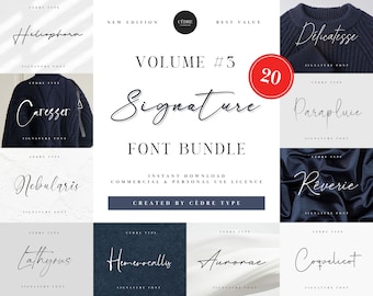 Modern Fonts Bundle 3, Elegant Modern Font OTF, High End Font, Classy ...