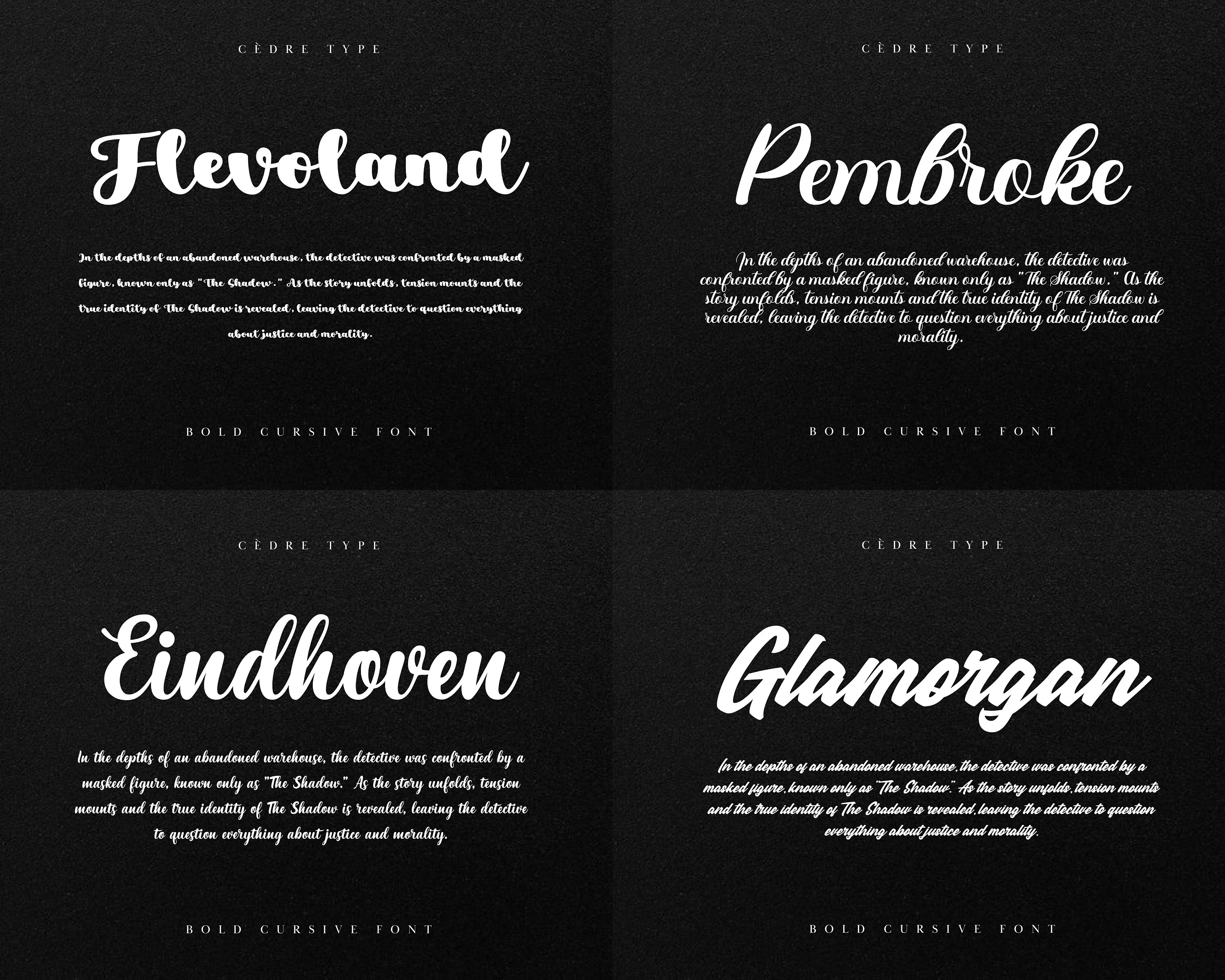 Bold Cursive Fonts Bundle 2, Beautiful Bold Cursive Font OTF, Procreate ...