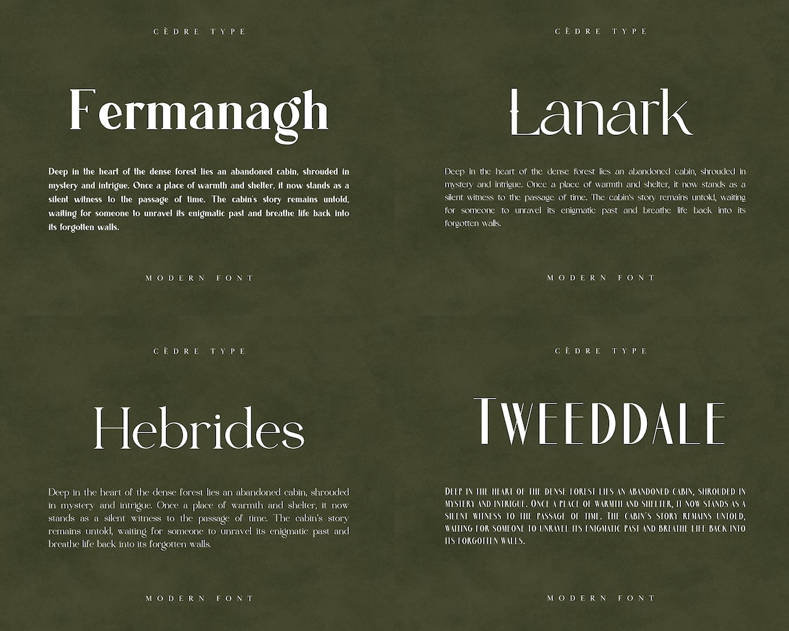 Modern Fonts Bundle 3, Elegant Modern Font OTF, High End Font, Classy ...