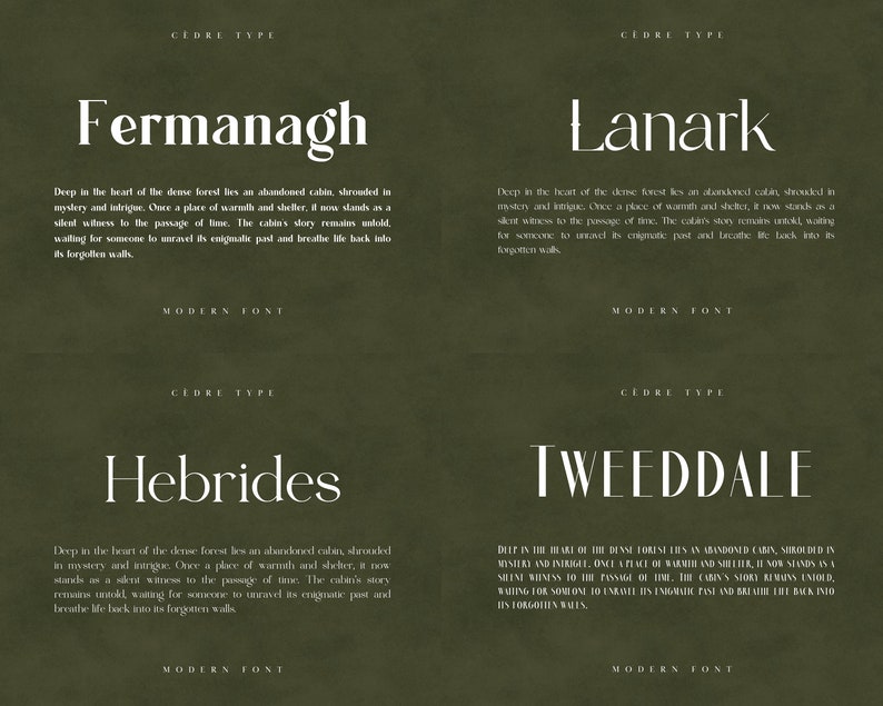 Modern Fonts Bundle 3, Elegant Modern Font OTF, High End Font, Classy ...