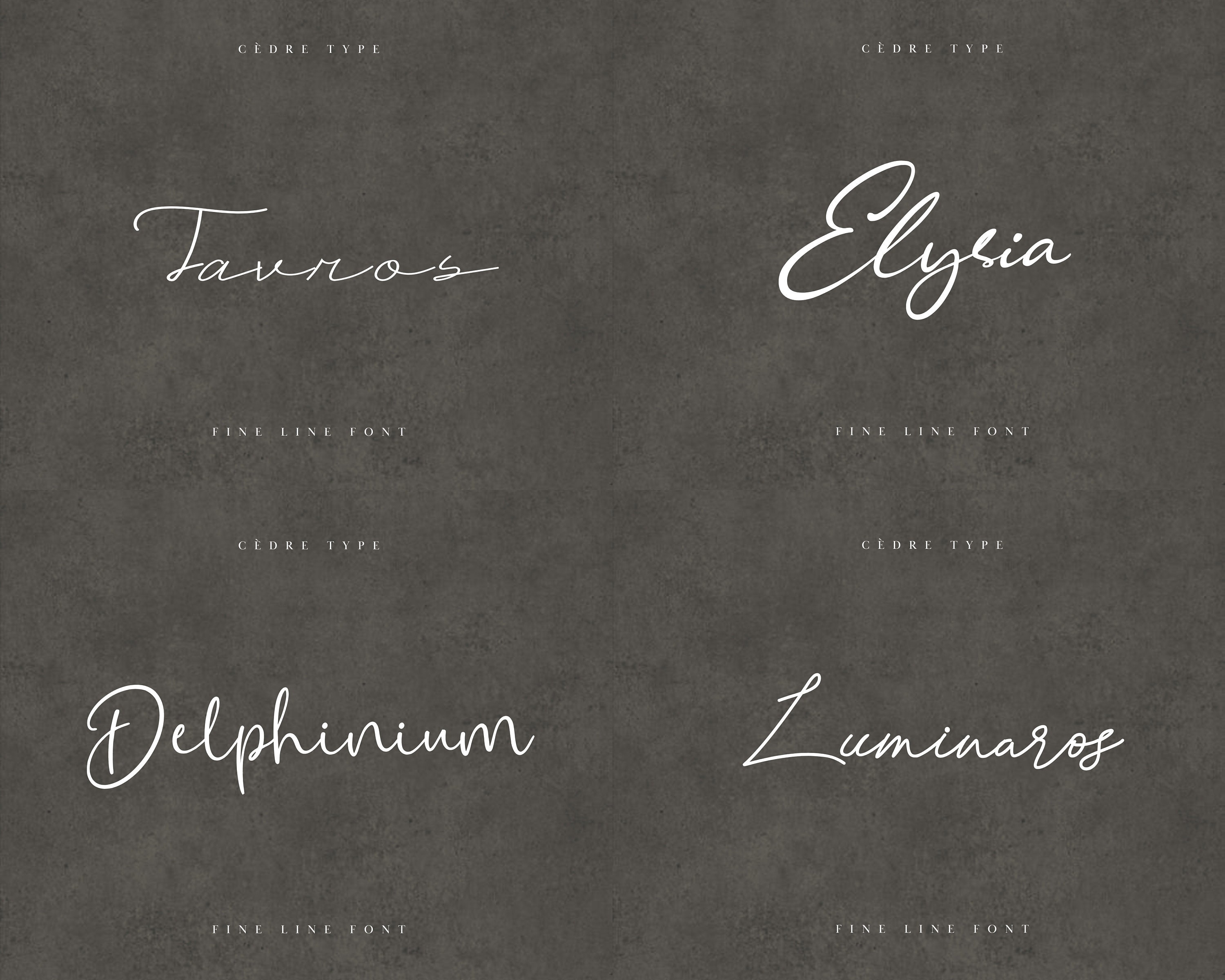 Fine Line Fonts Bundle 3, Elegant Fine Line Font OTF, Beautiful Cursive ...