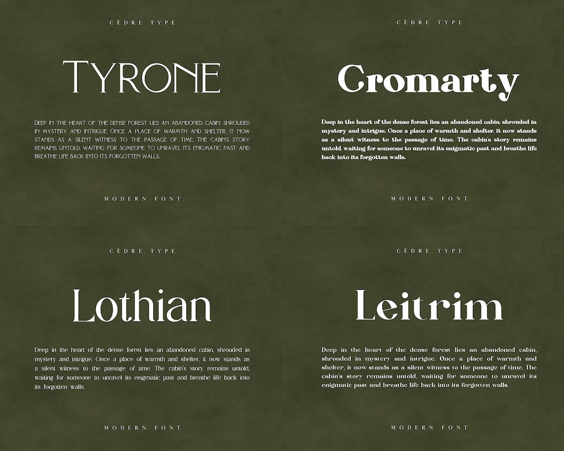 Modern Fonts Bundle 3, Elegant Modern Font OTF, High End Font, Classy ...