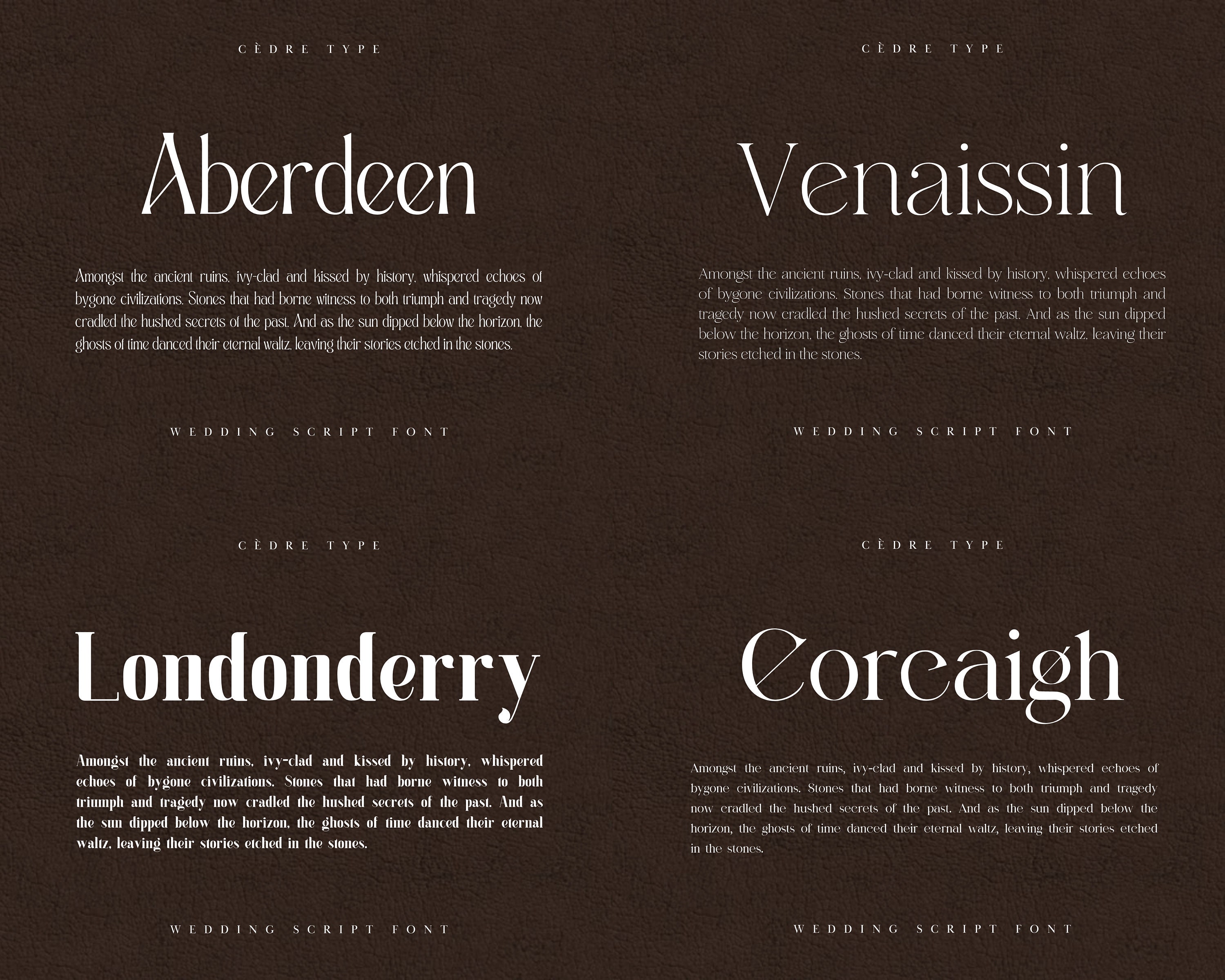 Modern Wedding Script Fonts Bundle 1, Sans Serif Wedding Font OTF ...
