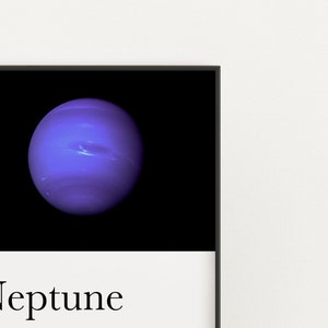 Neptune Print, Printable Neptune Wall Art Decor, Infographic ...