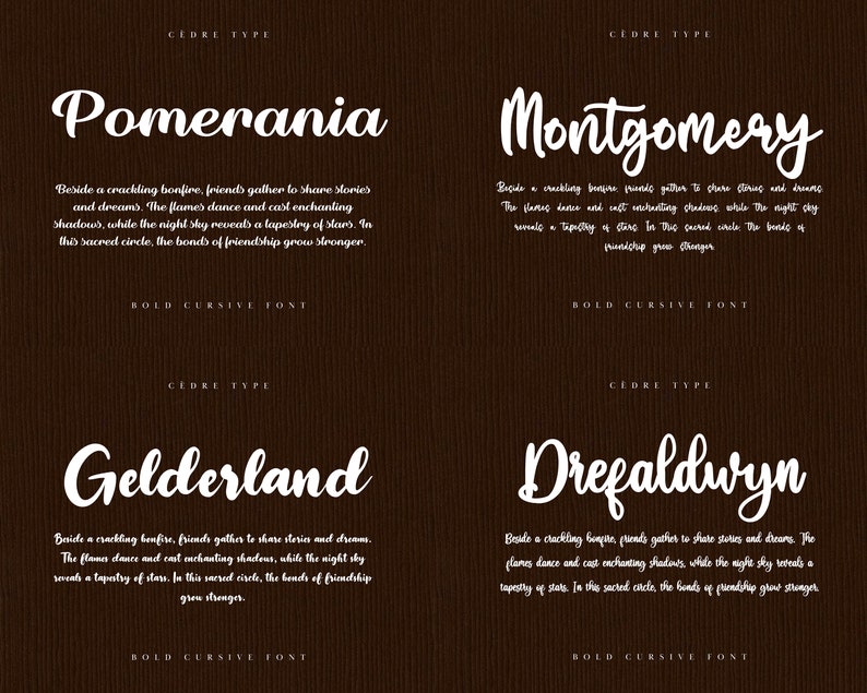 Bold Cursive Fonts Bundle 1, Bold Cursive Font OTF, Signature Font, Modern Calligraphy Fonts ...