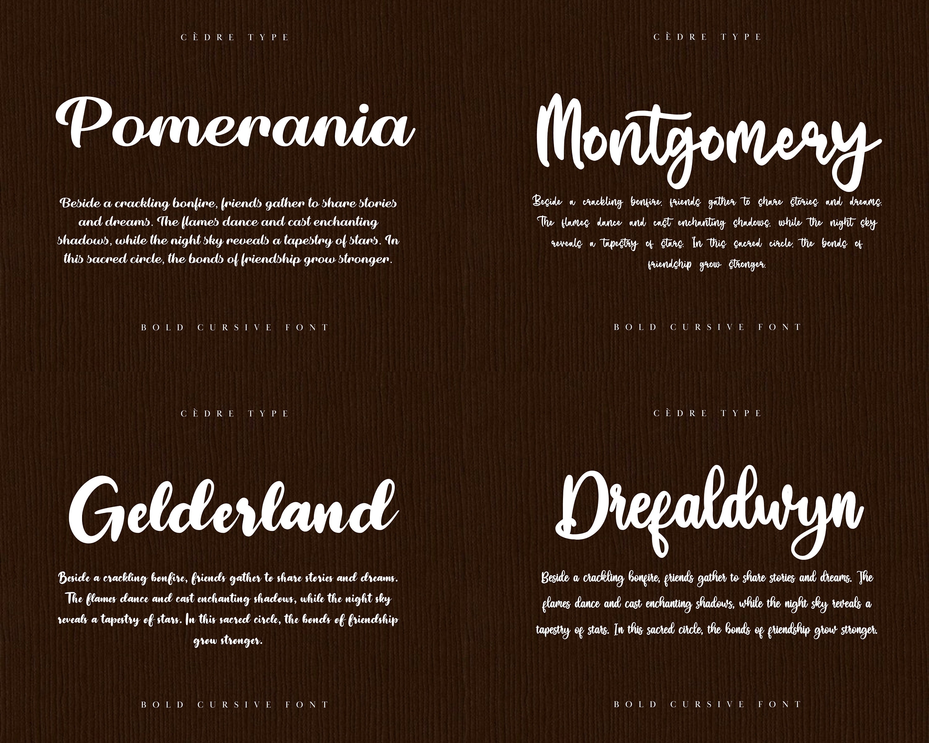 Bold Cursive Fonts Bundle 1, Bold Cursive Font OTF, Signature Font ...