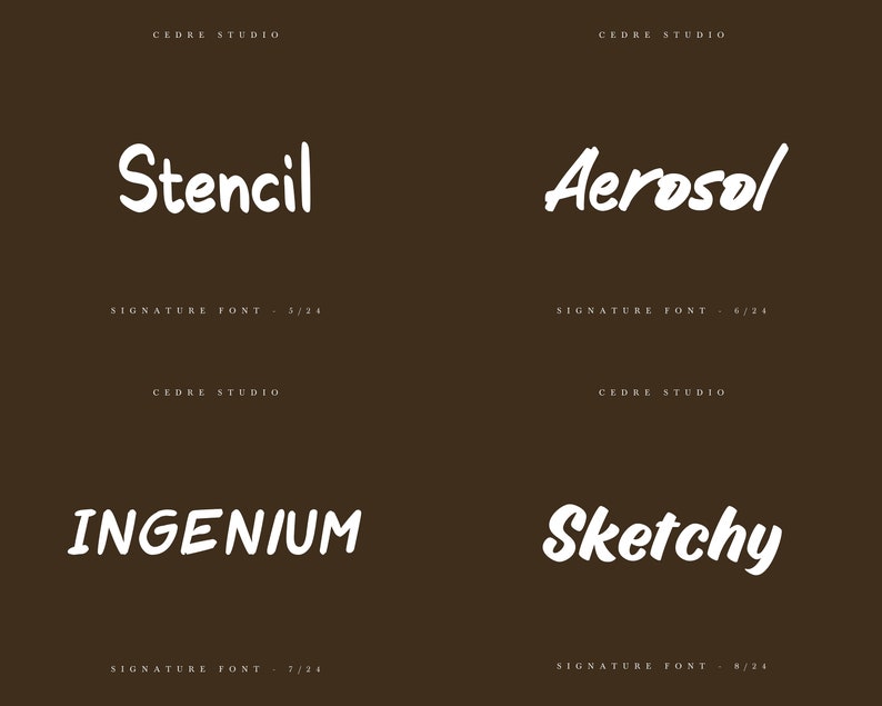 Marker Font Bundle 1, Bold Marker Fonts OTF, Sharpie Pen Font, Black ...