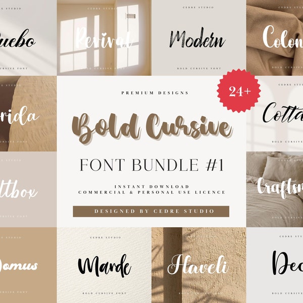Cursive Fonts - Etsy