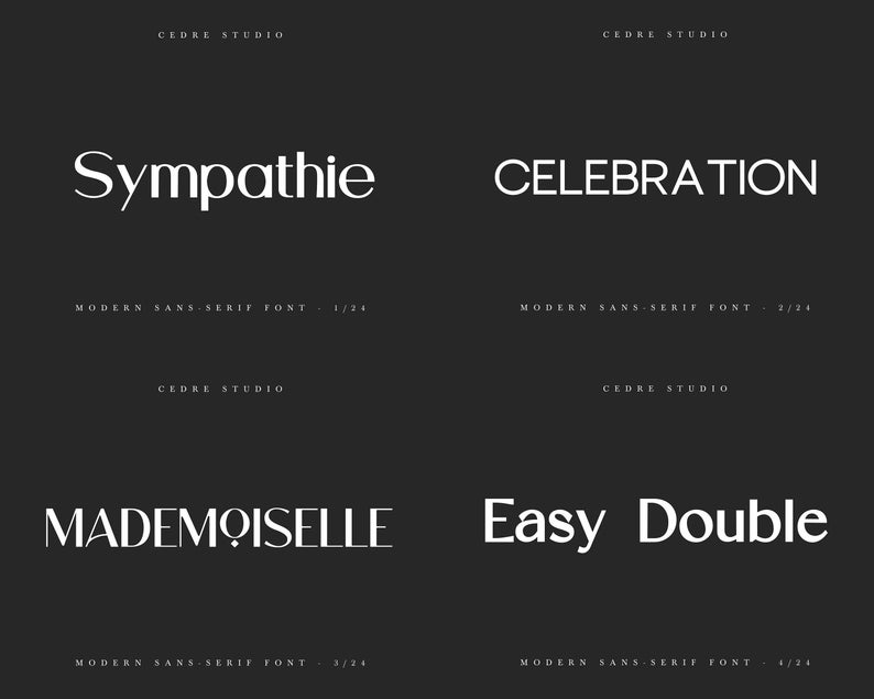 Modern Sans Serif Fonts Bundle 1 Elegant Sans Serif Font OTF - Etsy