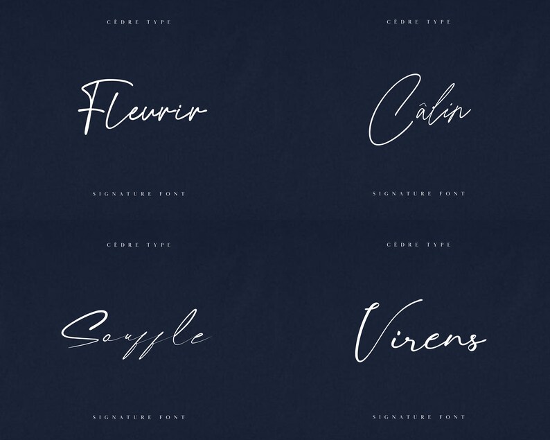 Signature Fonts Bundle 3, Elegant Signature Font, High End Font, Classy ...