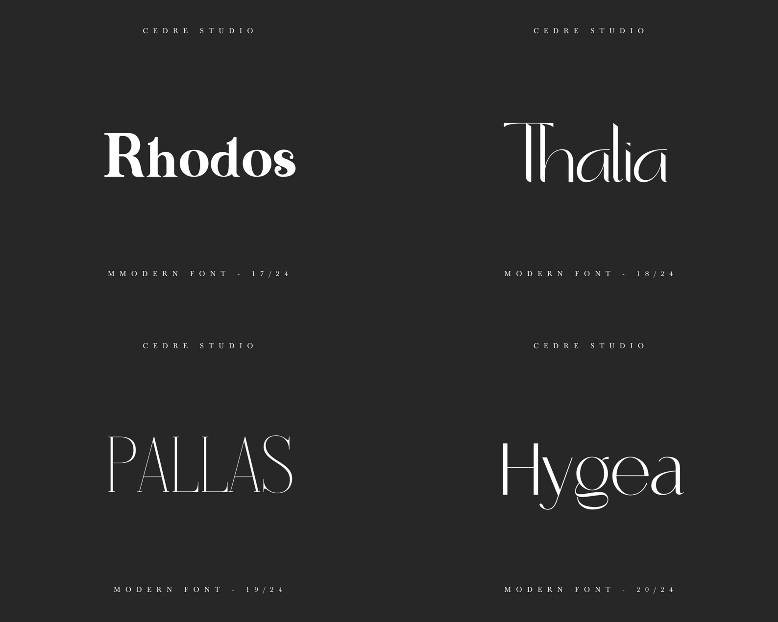 Modern Fonts Bundle 1, Elegant Modern Font OTF, Procreate Fonts, Canva ...