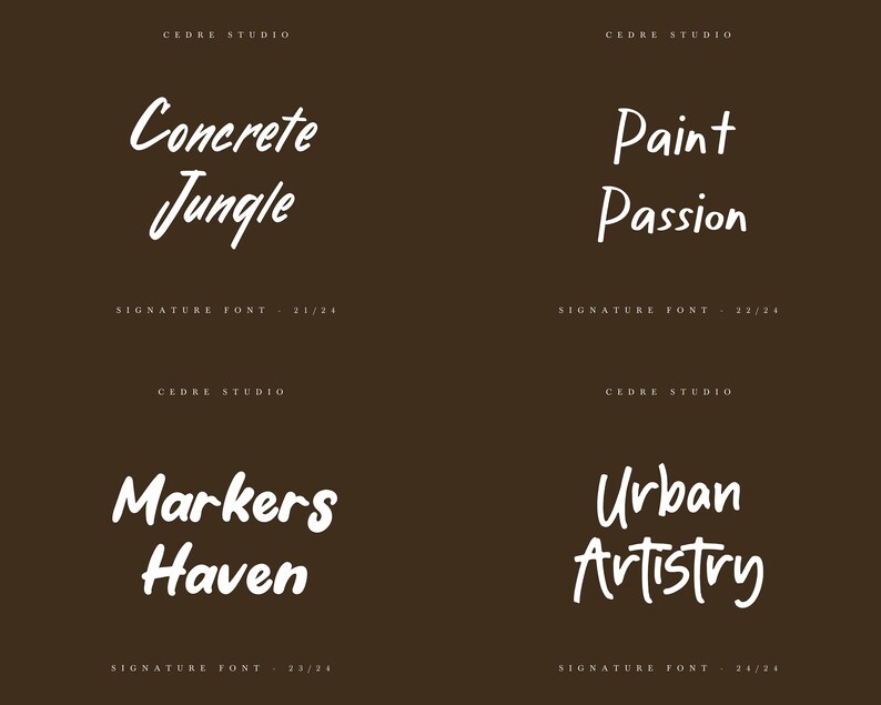 Marker Font Bundle 1, Bold Marker Fonts OTF, Sharpie Pen Font, Black ...