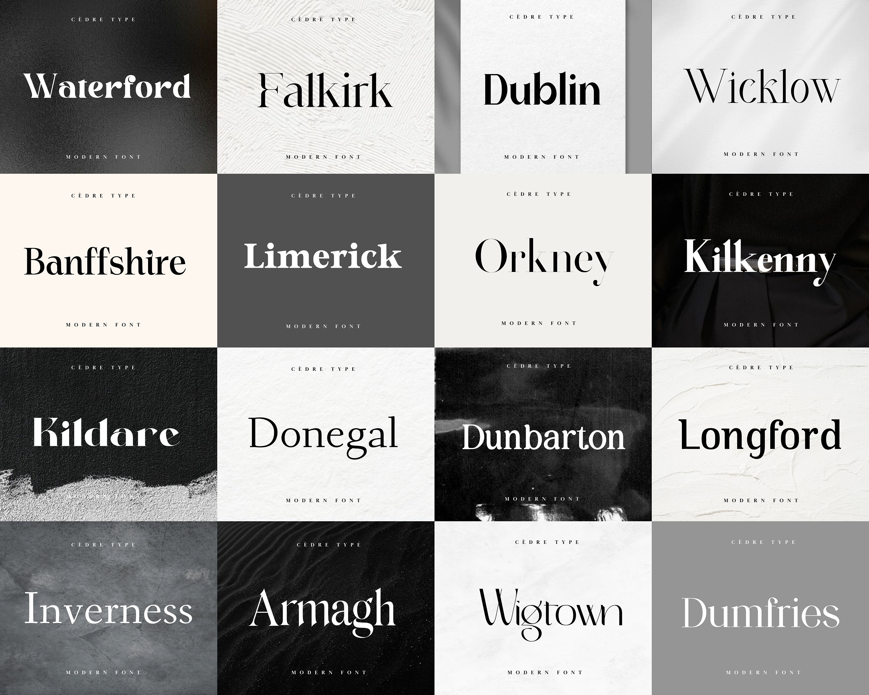 Modern Fonts Bundle 1, Elegant Modern Font OTF, Procreate Fonts, Canva ...