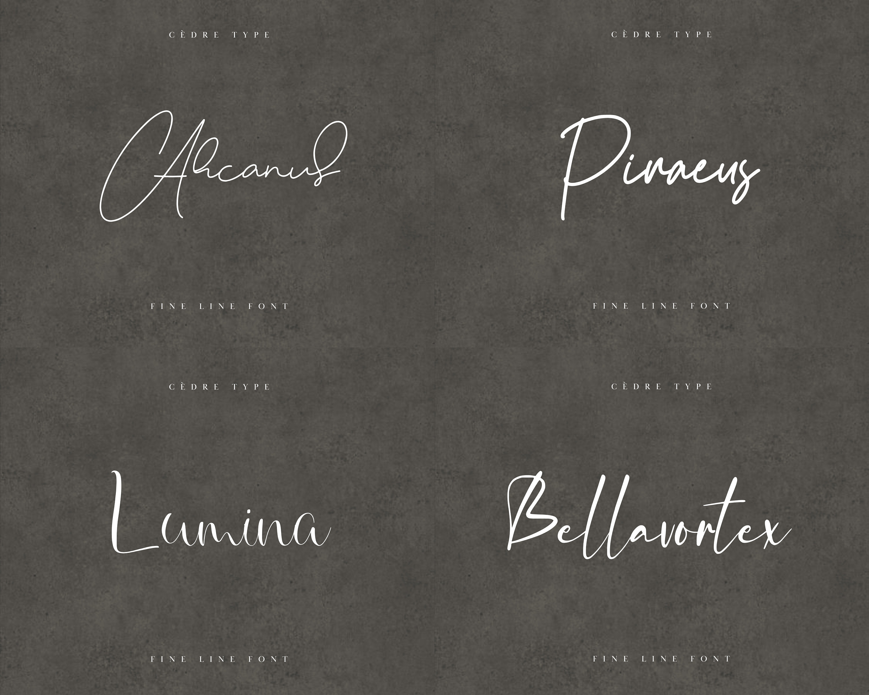 Fine Line Fonts Bundle 3, Elegant Fine Line Font OTF, Beautiful Cursive ...