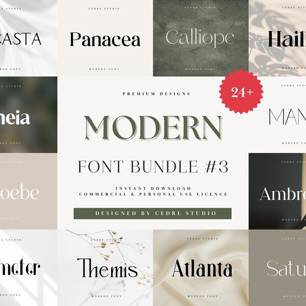Modern Font - Etsy