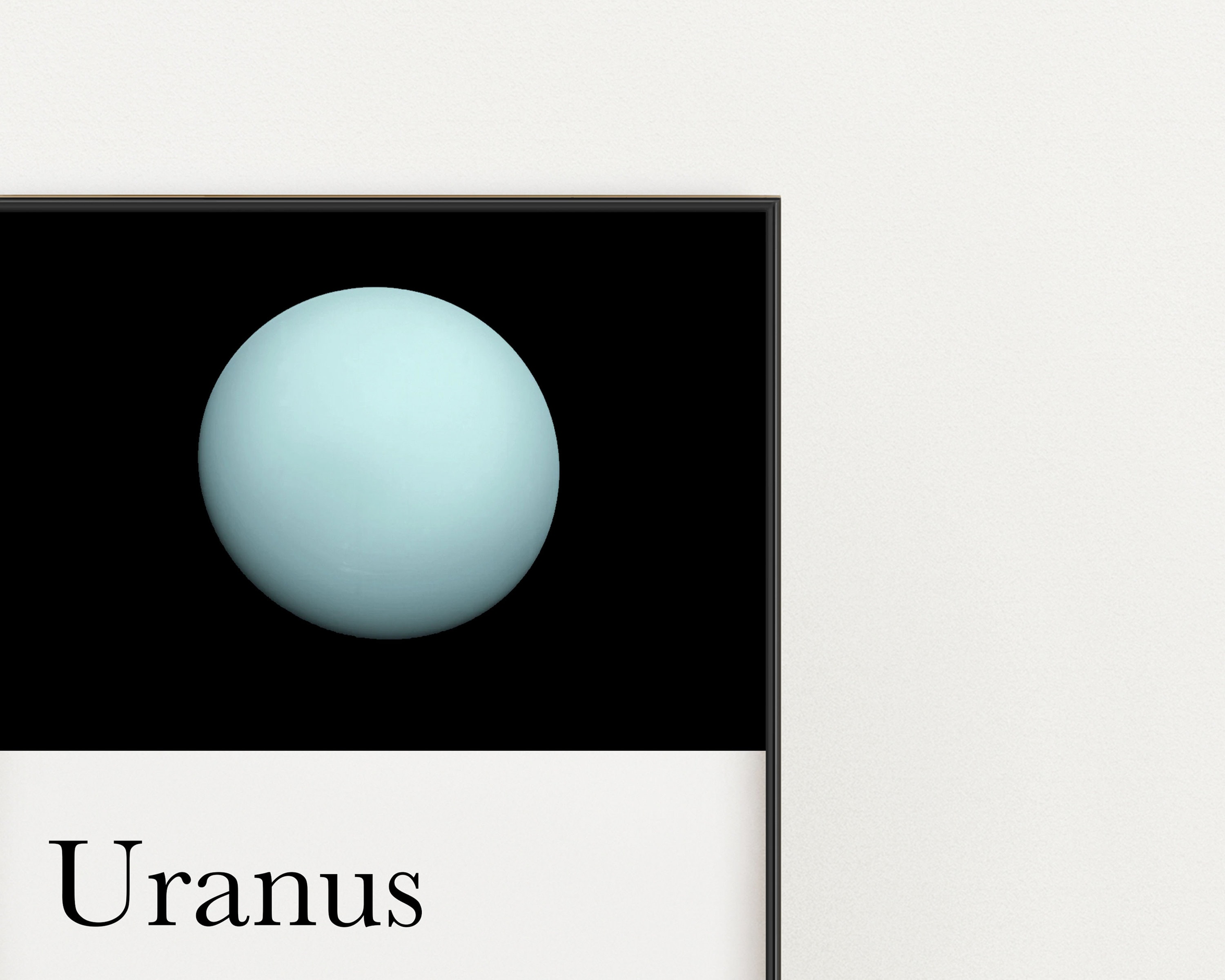 Uranus Print, Printable Uranus Wall Art Decor, Infographic Minimalistic ...