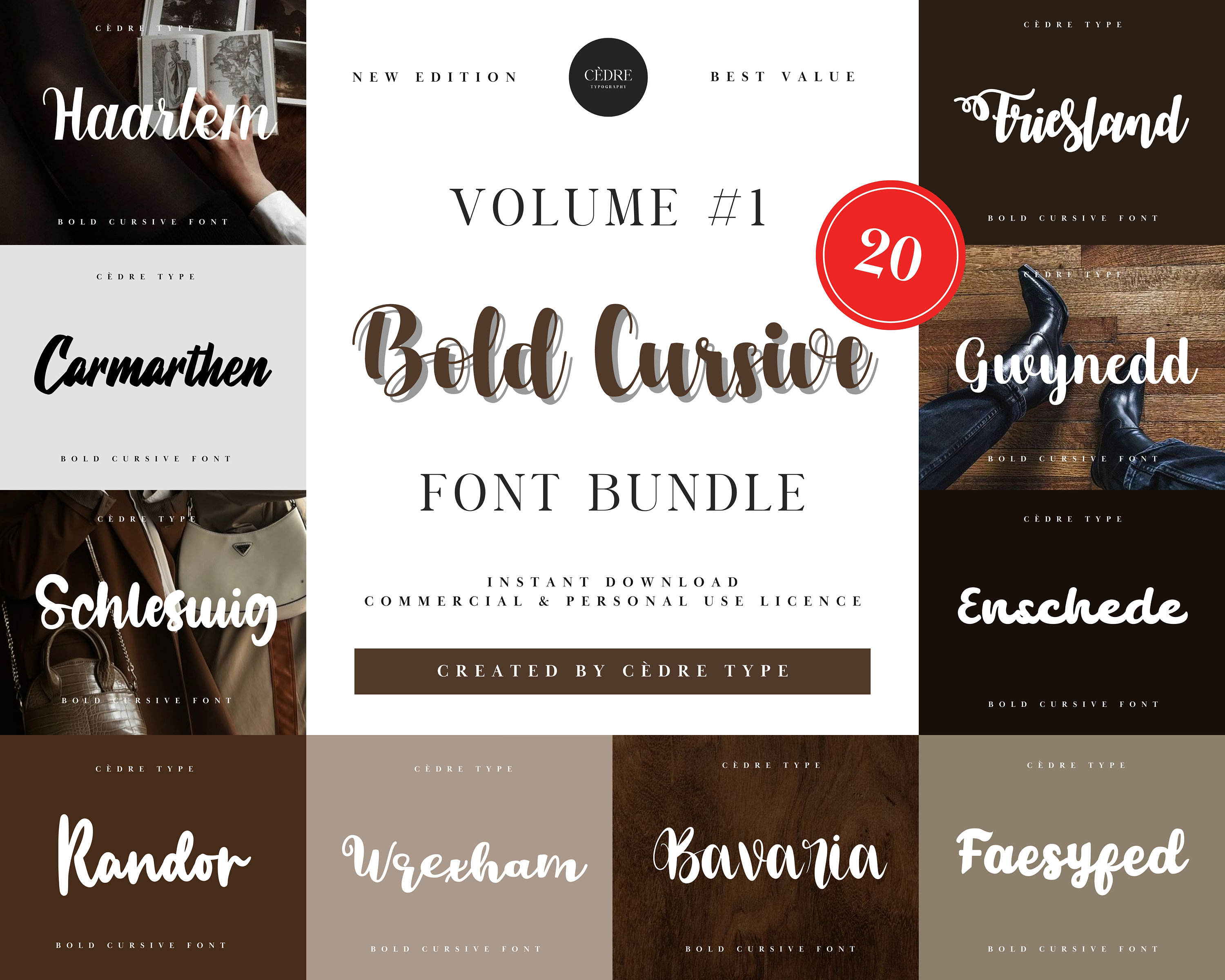 Bold Cursive Fonts Bundle 1, Bold Cursive Font OTF, Signature Font ...