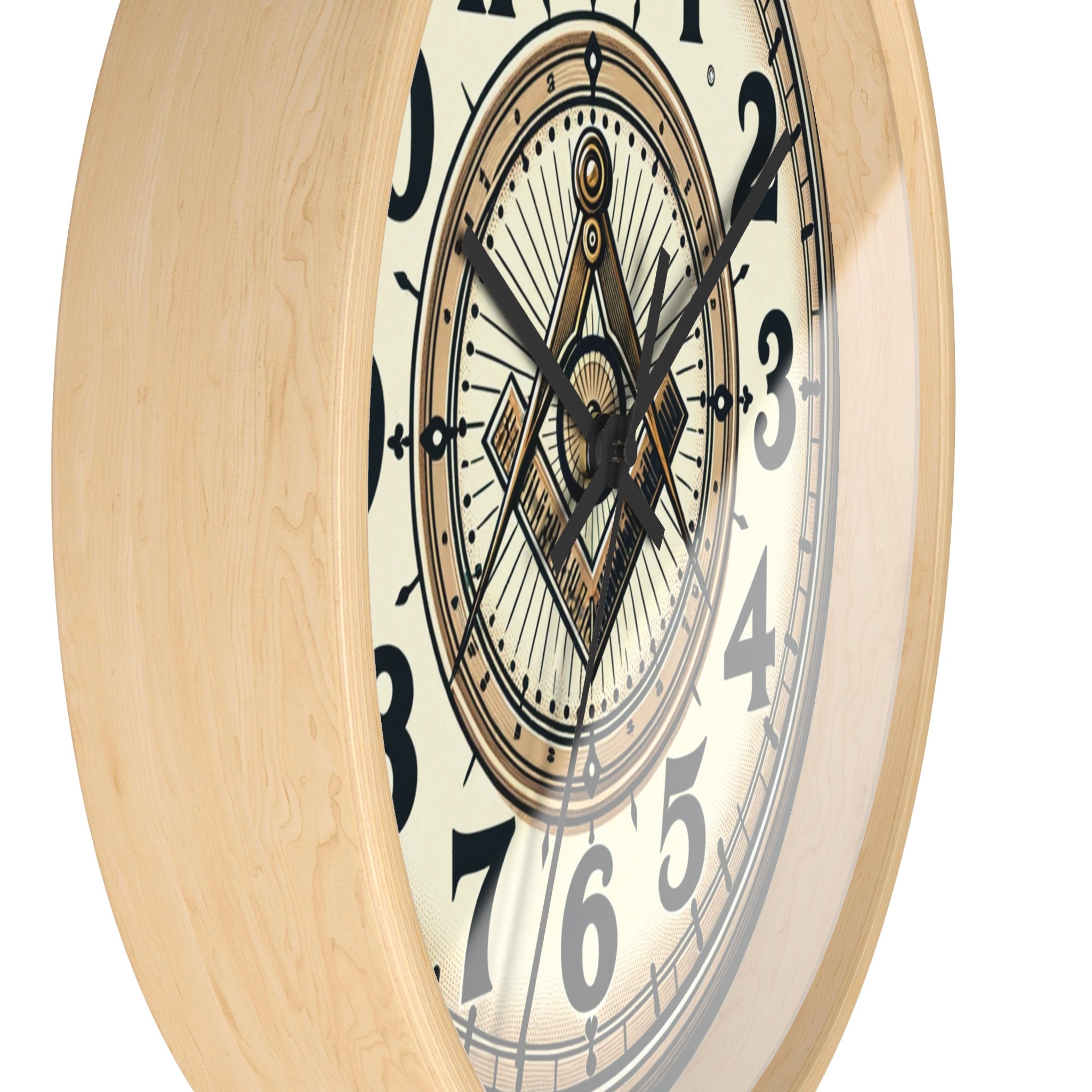 Freemason Wall Clock - Exclusive Masonic Mason Lodge Timepiece - Etsy