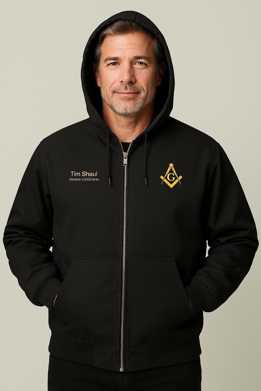 Custom Masonic Duck Work Jacket Personalized Lodge Gift for Freemasons ...