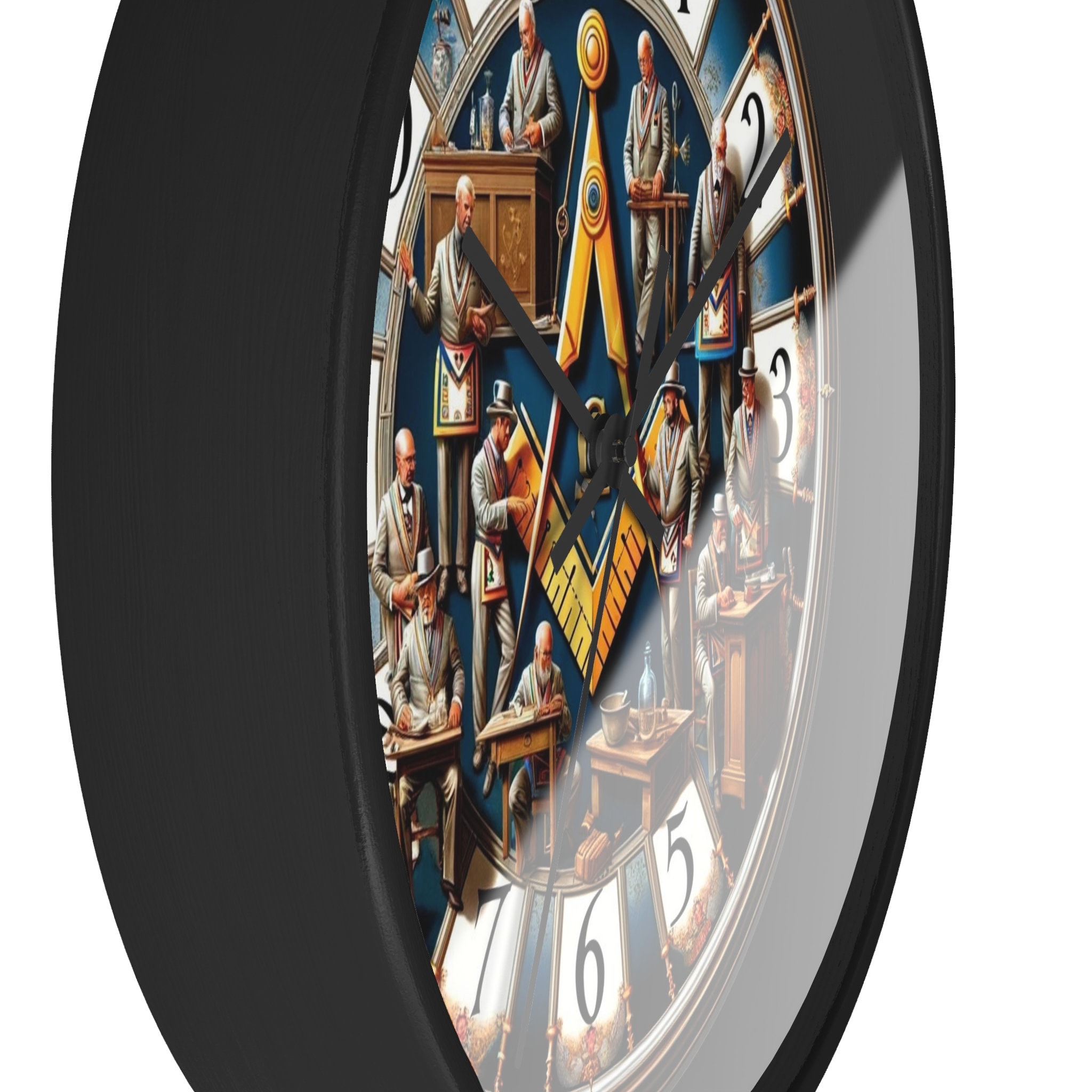 Freemason Wall Clock - Exclusive Masonic Mason Lodge Timepiece - Etsy