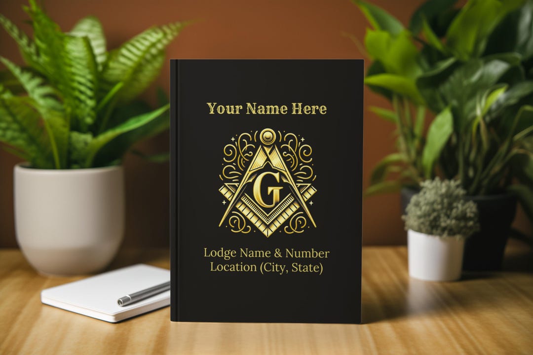 Custom Masonic Hardcover Journal | All Colors Masonic Design With ...