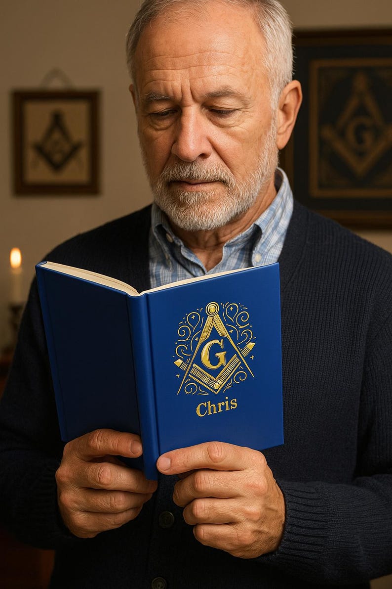Custom Masonic Hardback Journal | Personalized Matte Hardcover Notebook ...