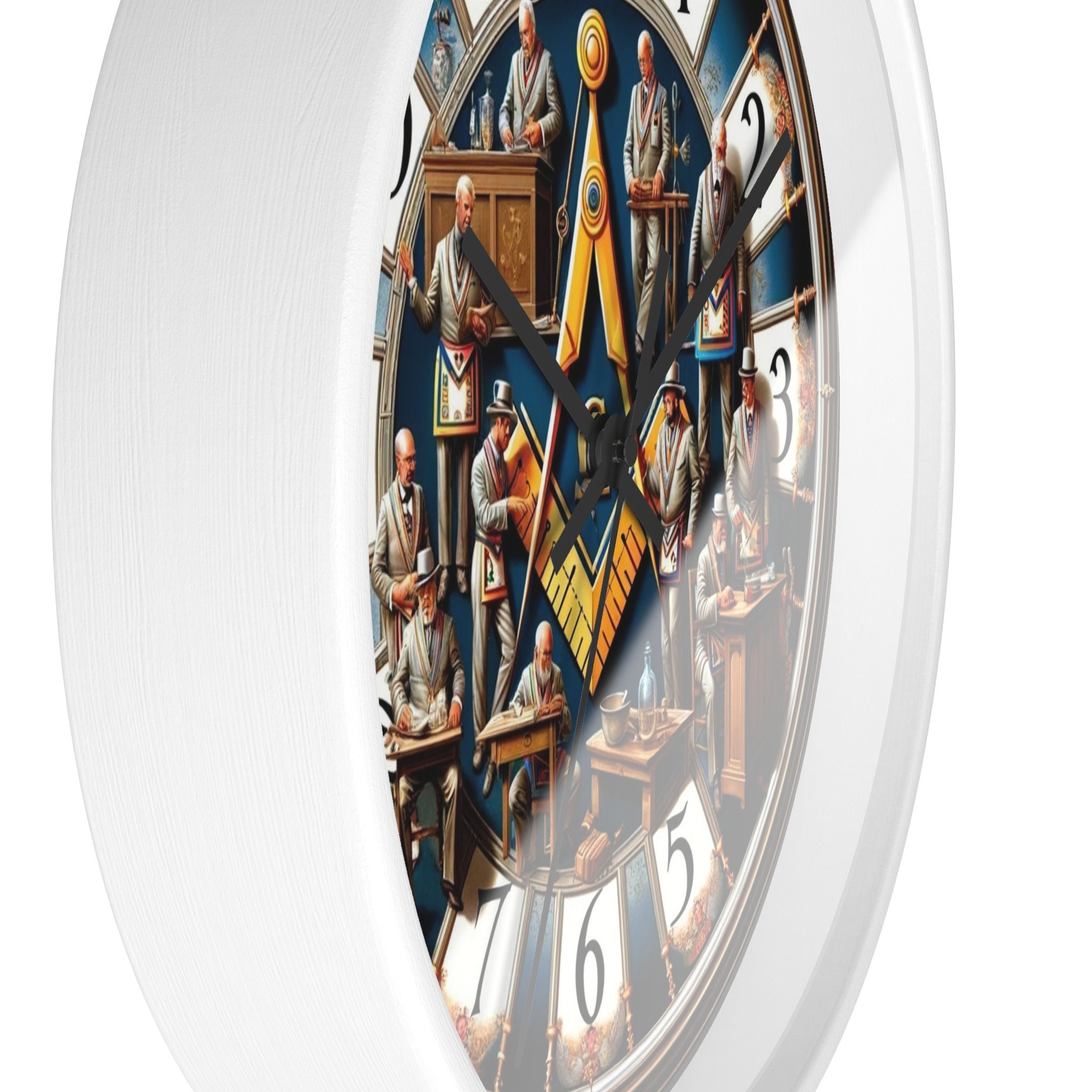 Freemason Wall Clock - Exclusive Masonic Mason Lodge Timepiece - Etsy