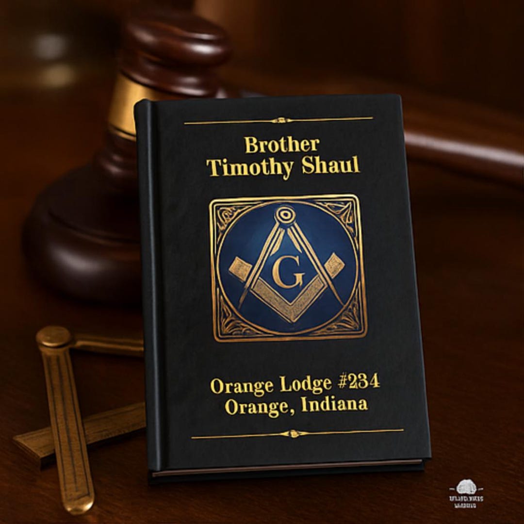 Personalized Masonic Journal Custom Freemason Notebook With Blue and ...
