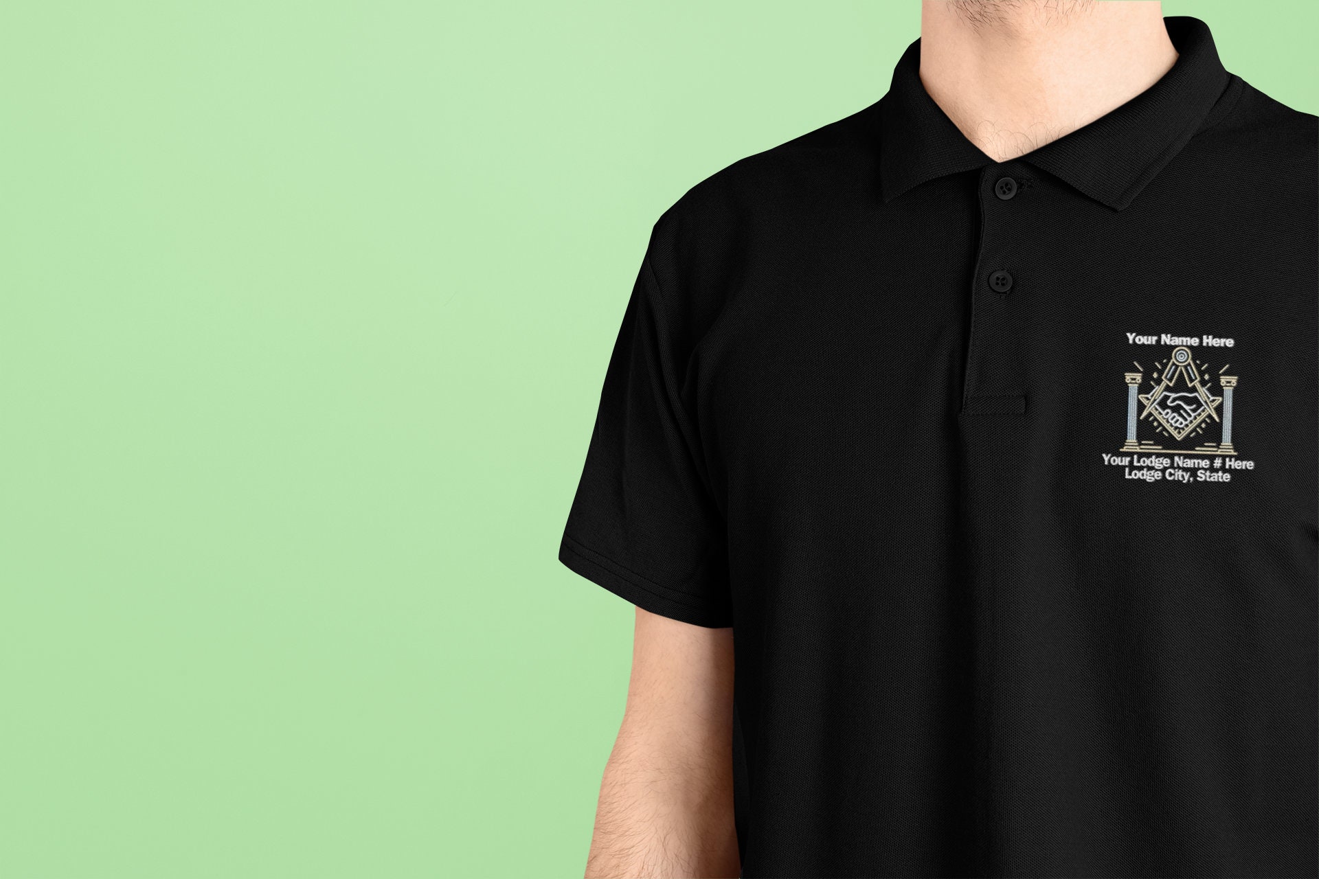 Custom Masonic Polo Shirt - Personalized Freemason Lodge Gear - Etsy