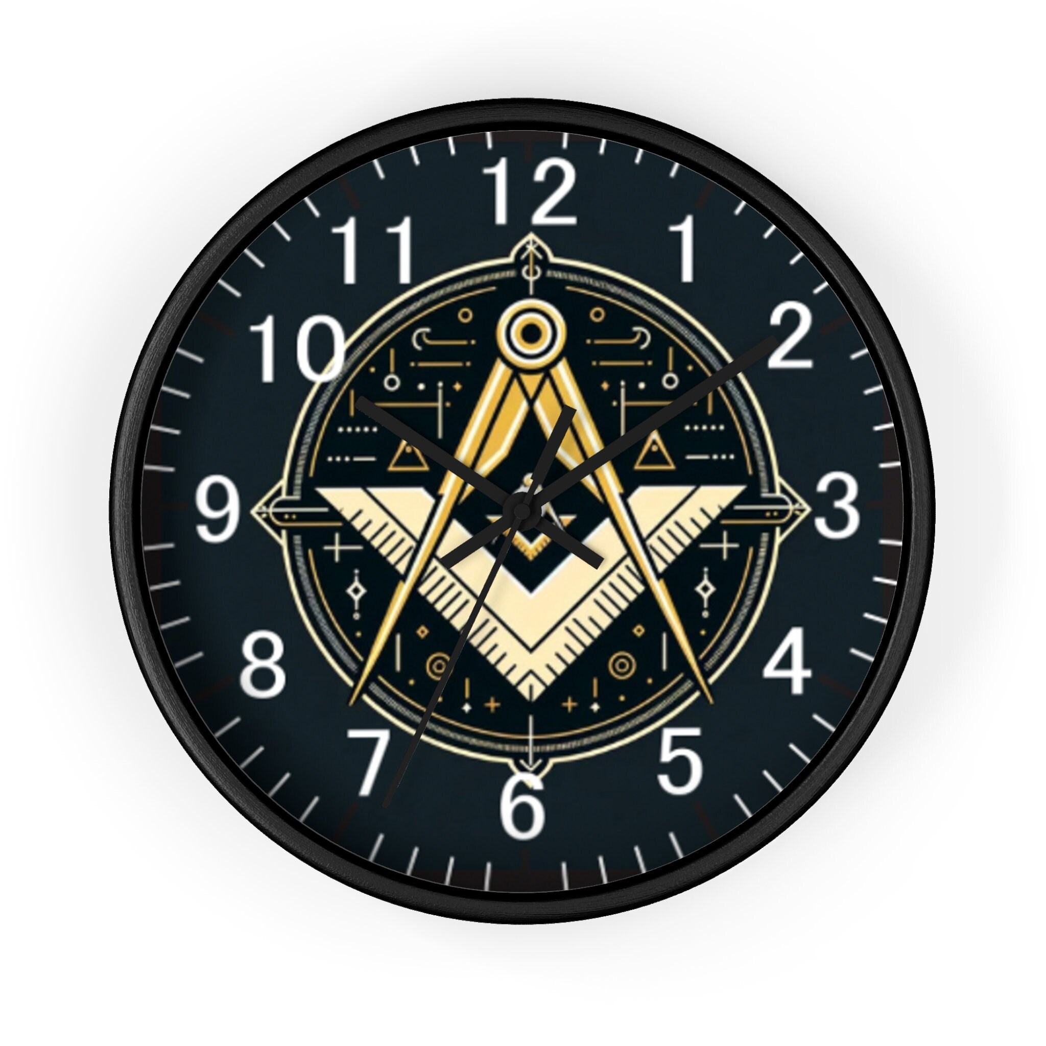 Freemason Wall Clock - Exclusive Masonic Mason Lodge Timepiece - Etsy
