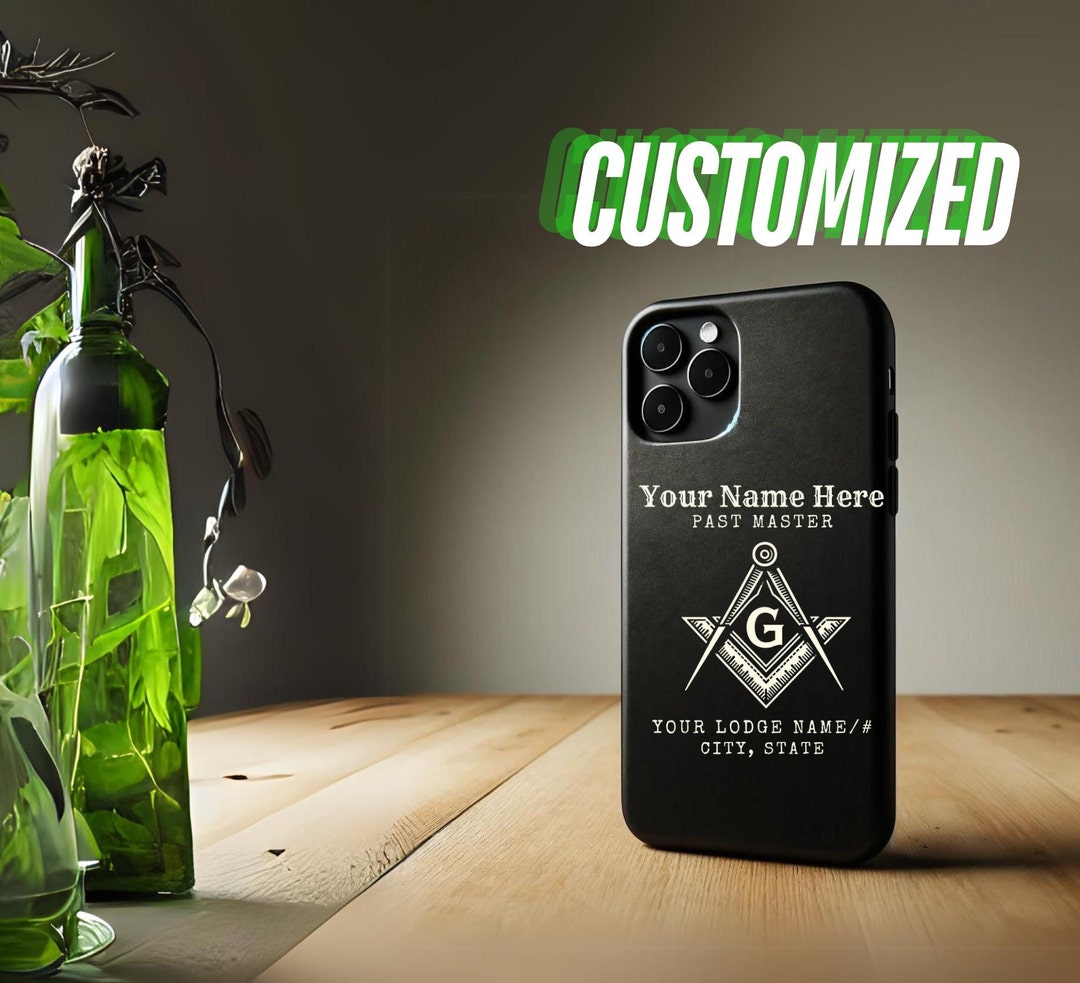 Personalized Masonic Phone Case - Customizable With Name and Lodge ...