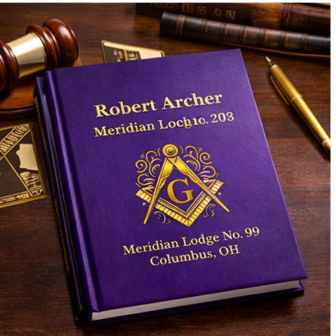 Personalized Masonic Officer PLANNER Journal Custom Freemason Notebook ...