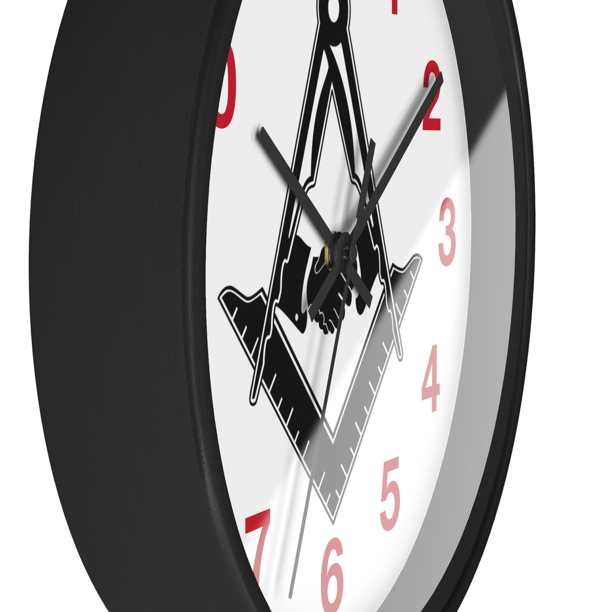 Masonic Handshake Freemason Wall Clock 10 Inch - Etsy
