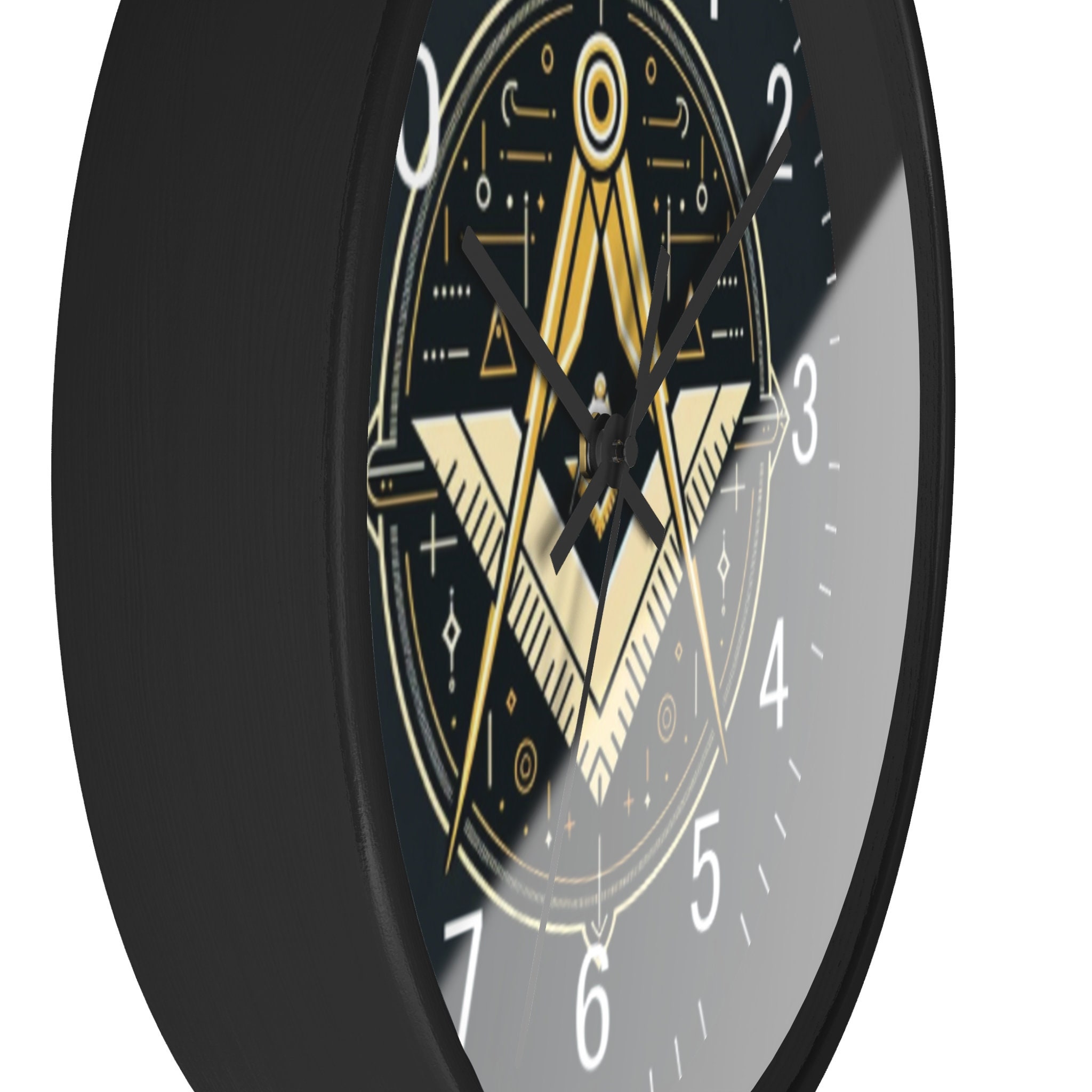 Freemason Wall Clock Exclusive Masonic Mason Lodge Timepiece FREE ...