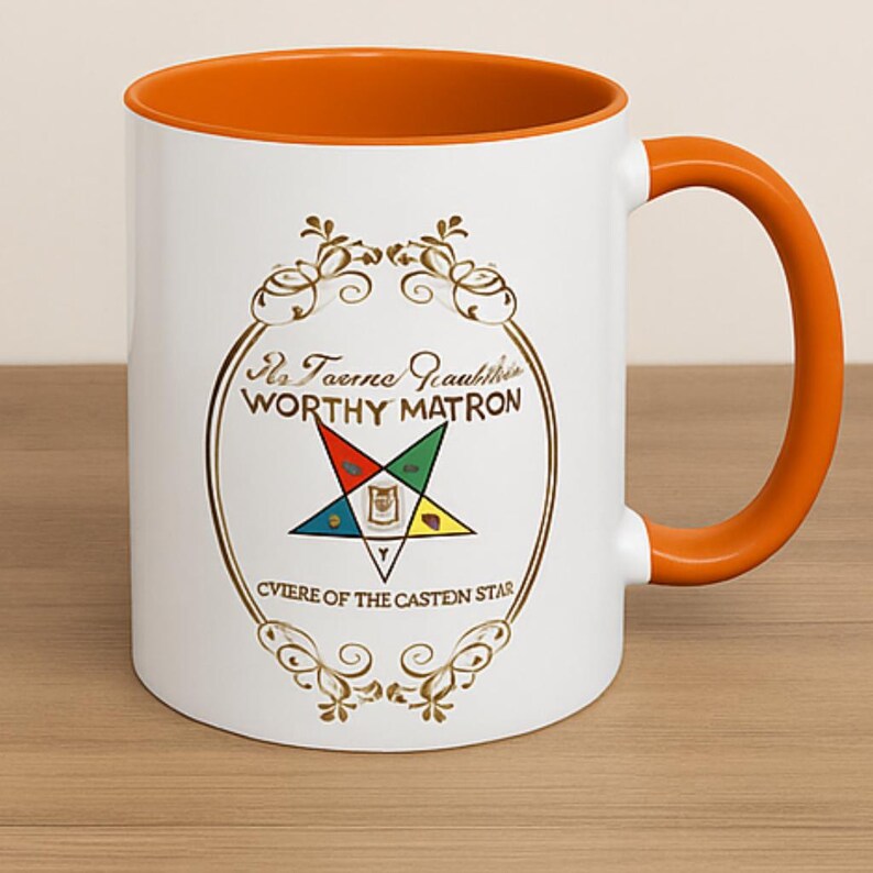 Gold Frame Custom Eastern Star Coffee Mug OES Gift for Sister ...