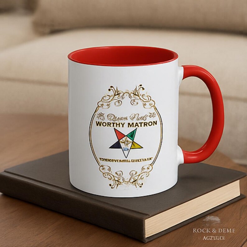 Gold Frame Custom Eastern Star Coffee Mug OES Gift for Sister ...