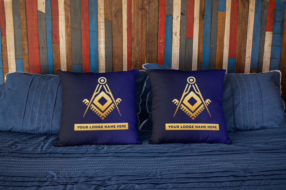Custom Masonic Lodge Pillow | Personalized Freemasonry Home Decor - Etsy