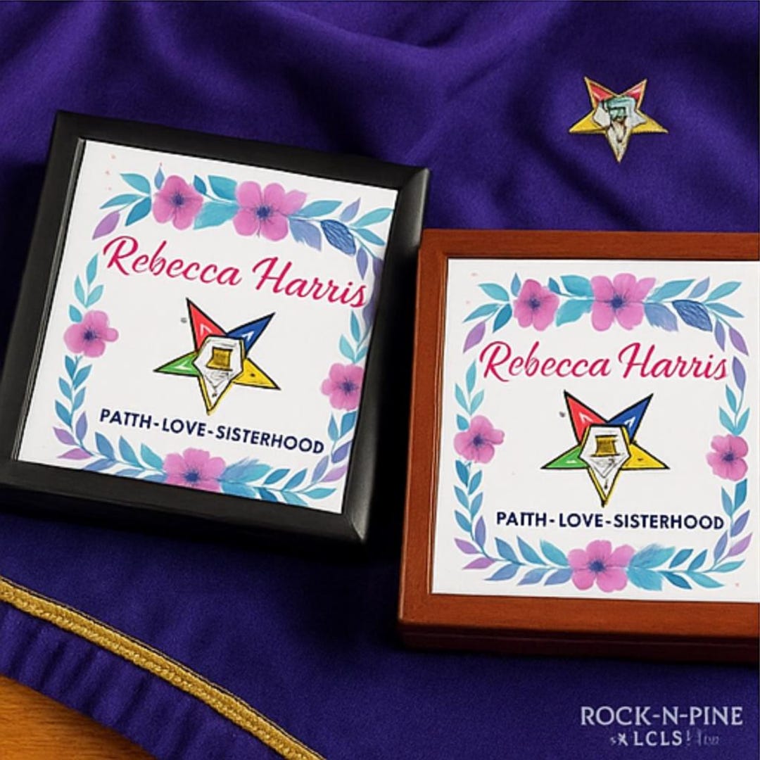 Order of the Eastern Star Jewelry Box | Faith Love Sisterhood ...