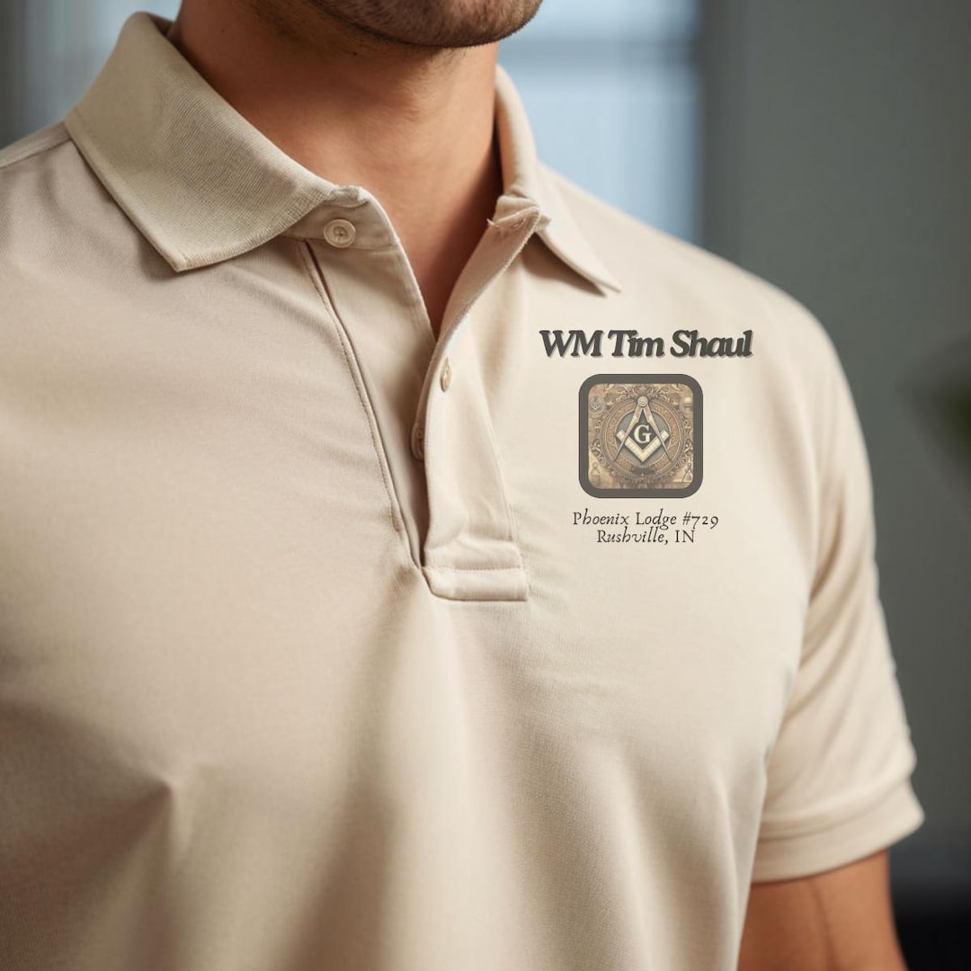 Custom Masonic Polo Shirt | Personalized Sport Tek Polo With Masonic ...