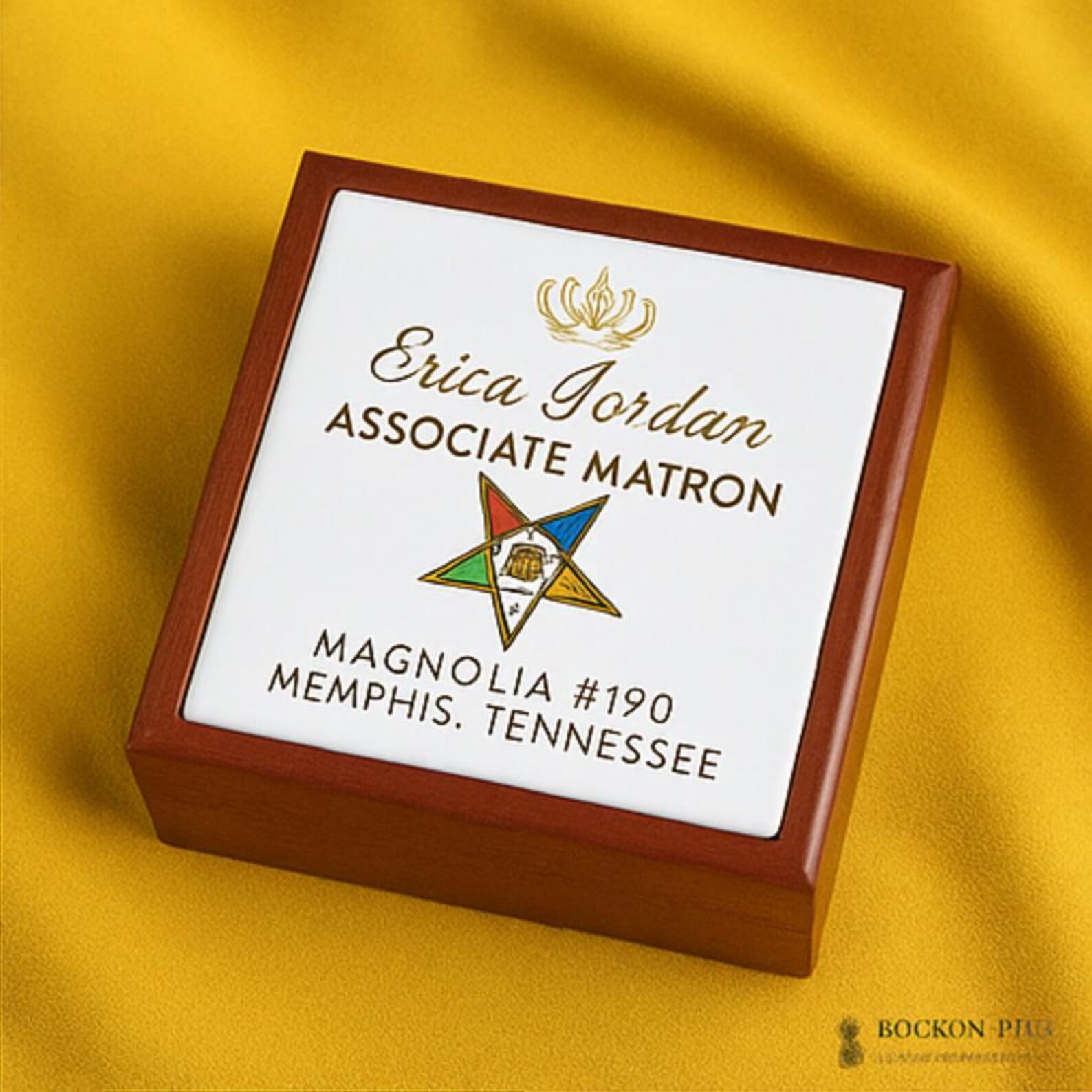Order of the Eastern Star Jewelry Box | Personalized OES Gift for ...