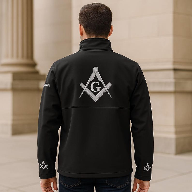 Personalized Masonic Columbia Soft Shell Jacket Custom Embroidered ...