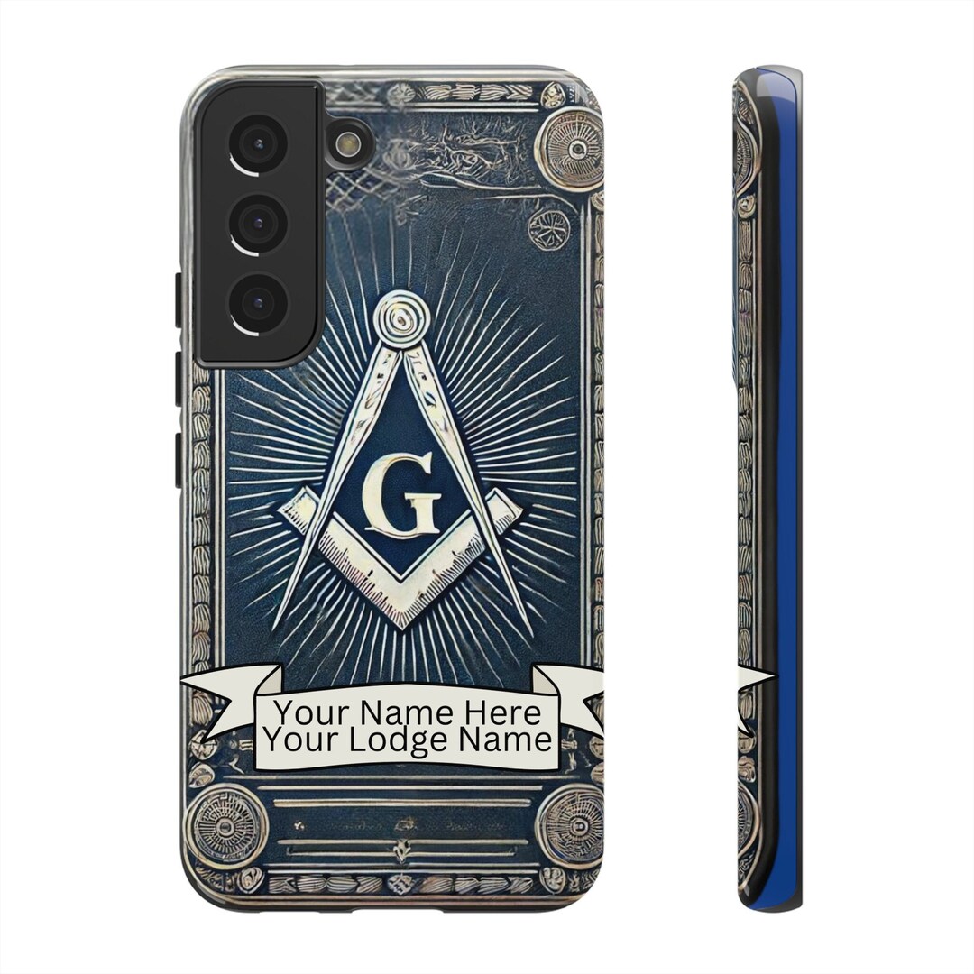 Personalized Masonic Phone Case - Custom Freemason Lodge Name & Symbol ...